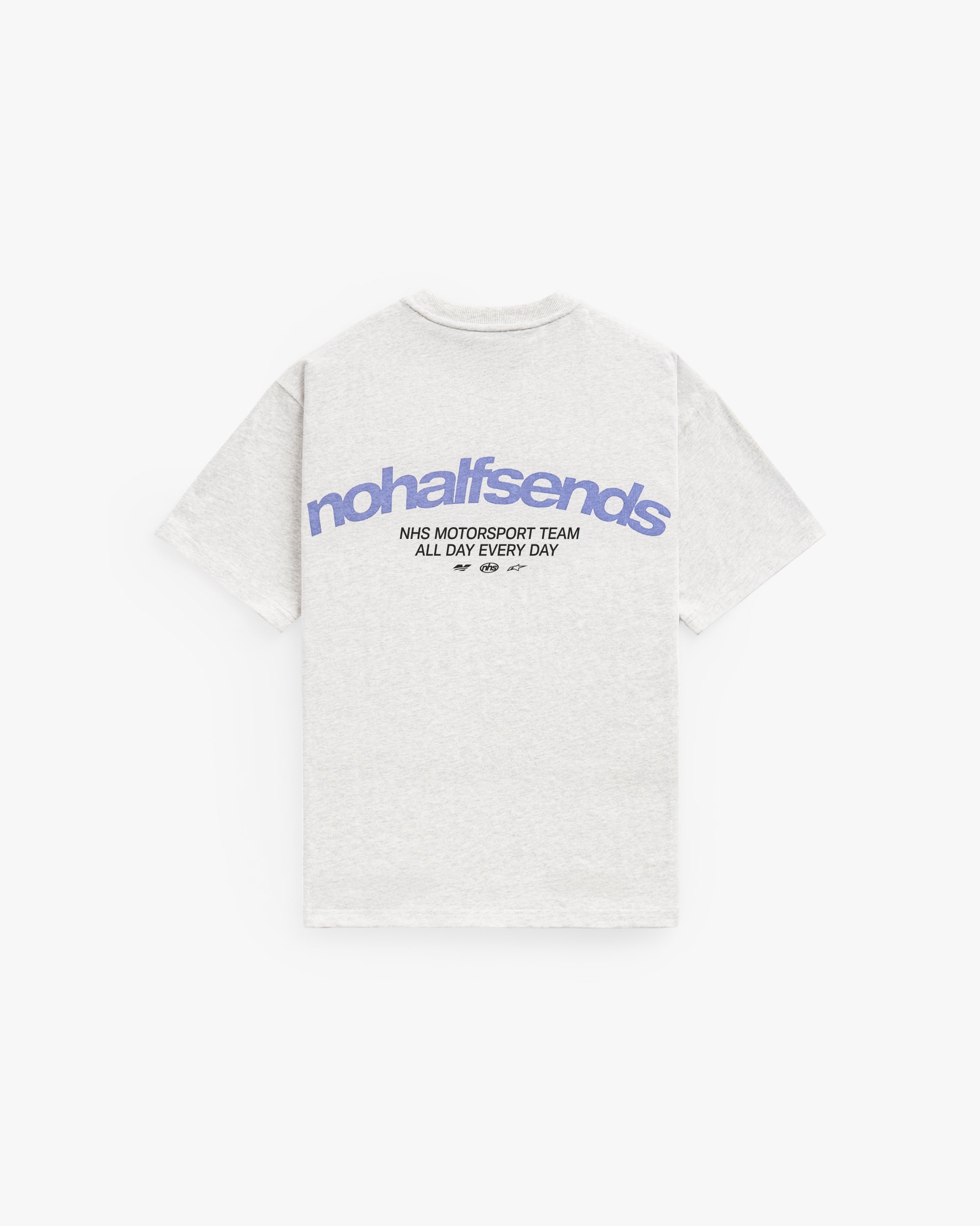 NHS GREY MELANGE TEE – NoHalfSends